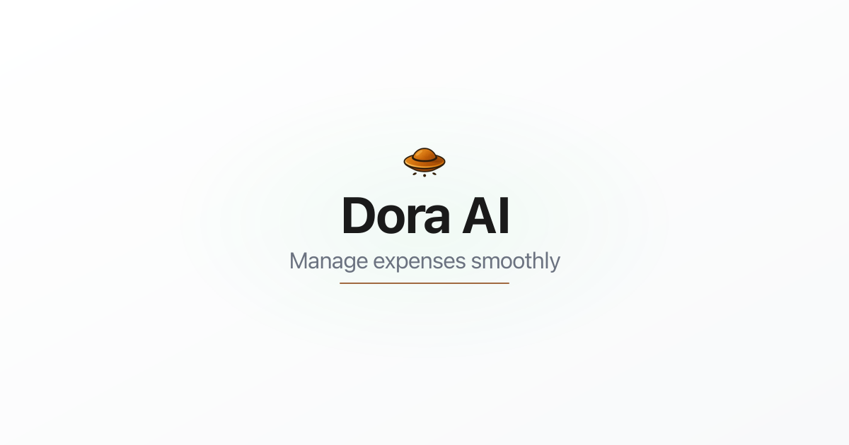 Dora AI — WhatsApp Expense Manager
